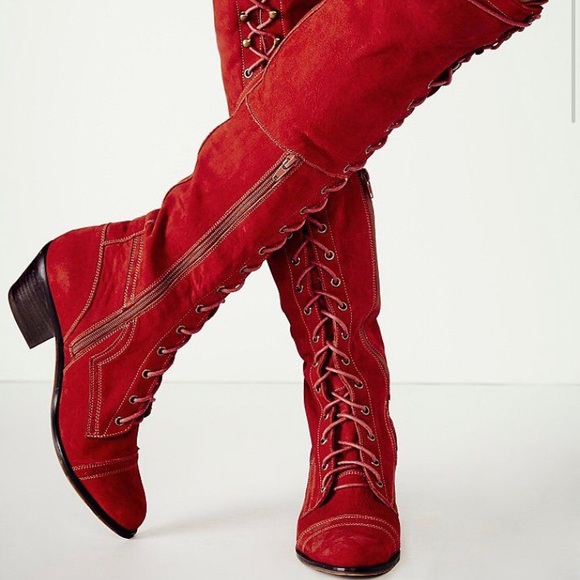 Free People | Shoes | Iso Searching For Jeffrey Campbell Red Joe Boots ...